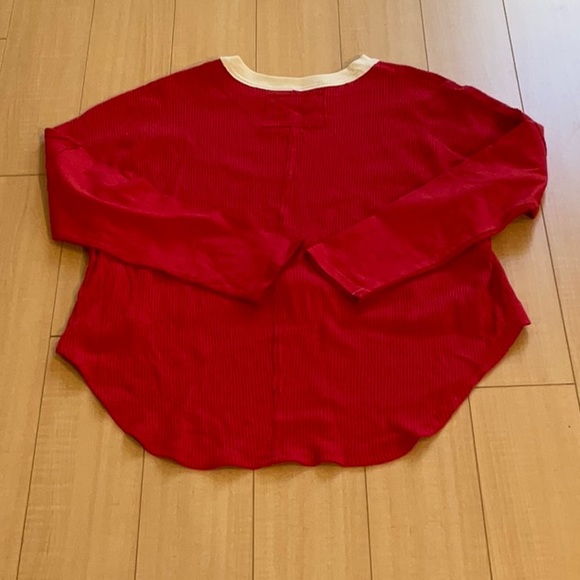 Free People | Tops | Nwot We The Free Jayson Ringer Thermal Long Sleeve ...